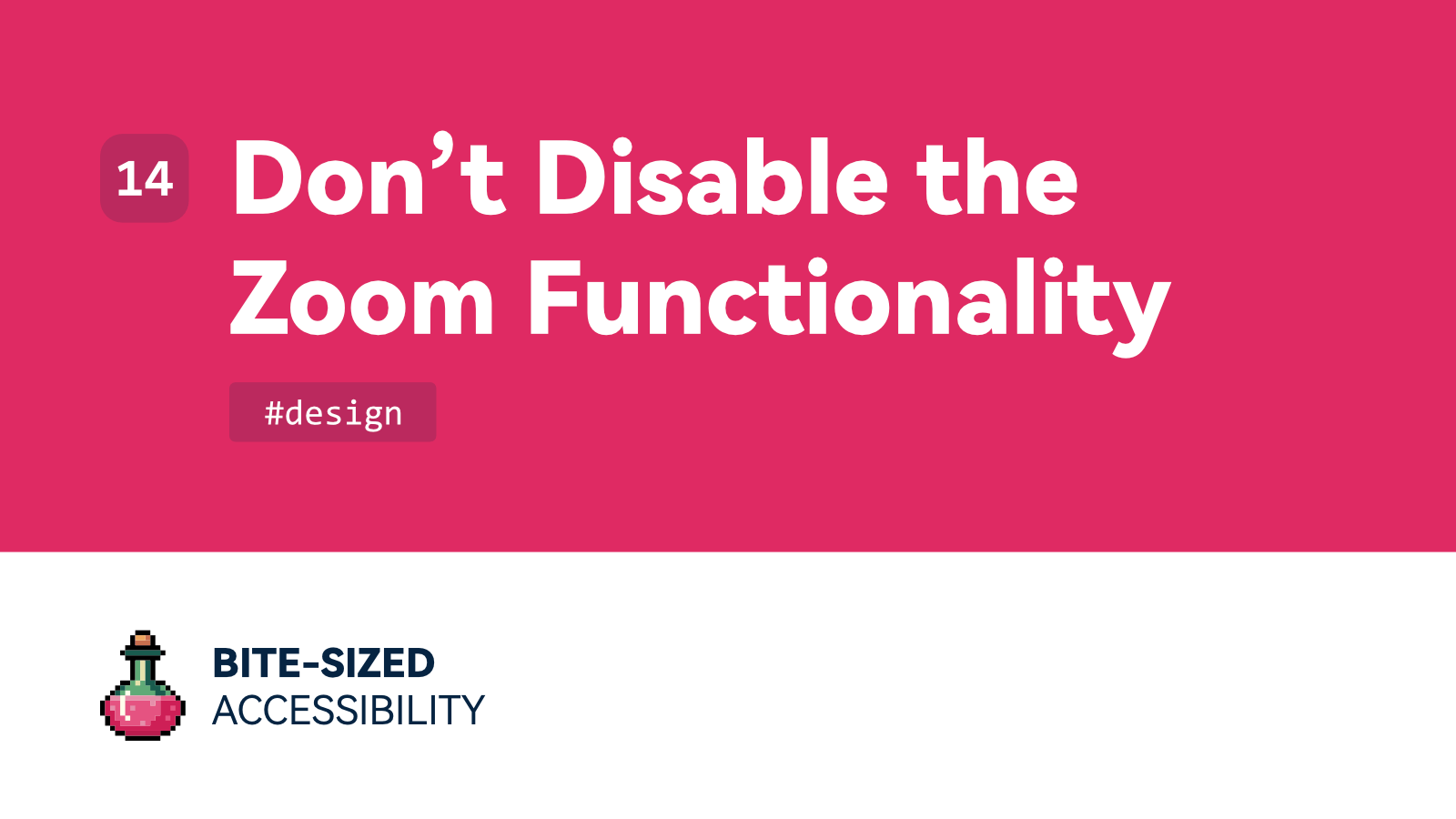 Don’t Disable the Zoom Functionality - Adam Laki