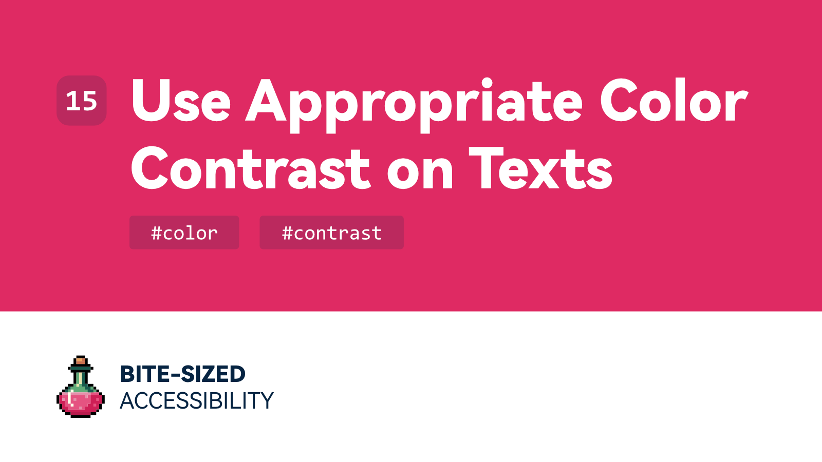 Use Appropriate Color Contrast On Texts Adam Laki